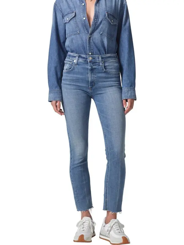 Billy Reid Citizens Of Humanity Isola Straight Crop - Medium Indigo
