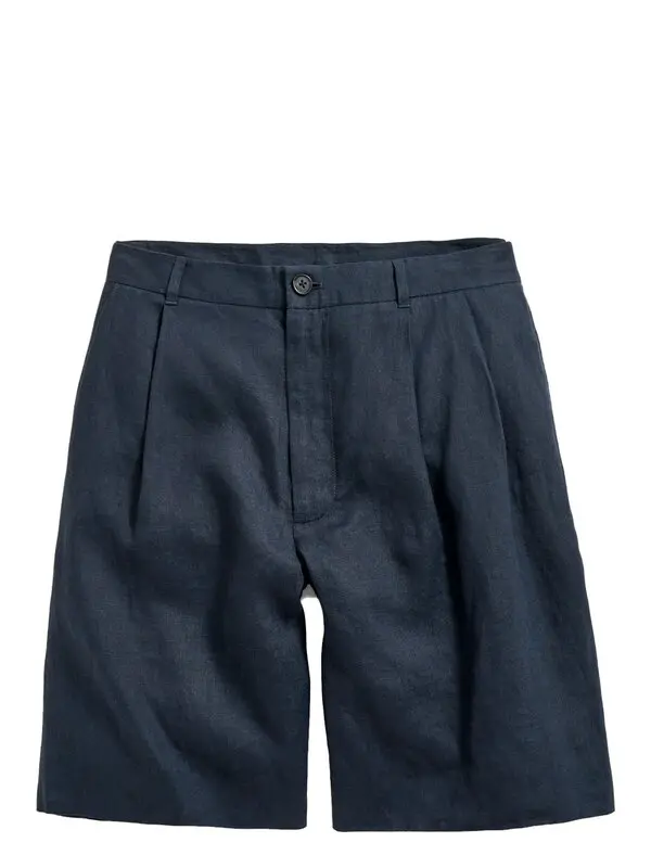 Billy Reid Double Pleated Short - Blue