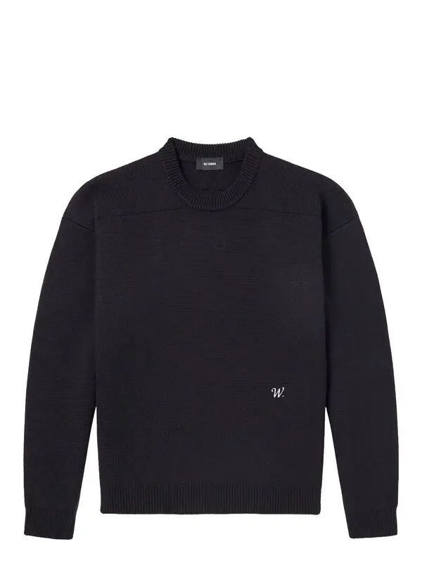 WILLY CHAVARRIA Embroidered Wool Sweater - Black