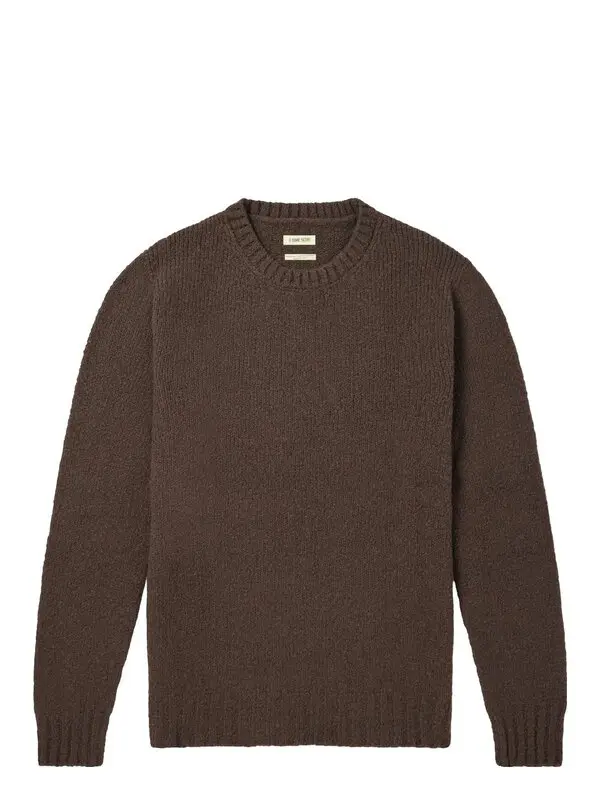 De Bonne Facture Ribbed Wool Sweater - Brown