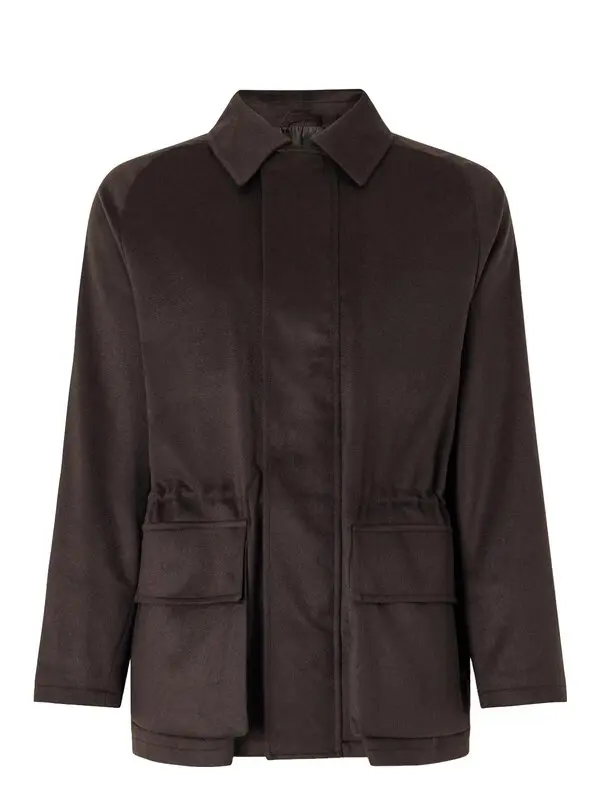 SAMAN AMEL Cashmere Coat - Brown