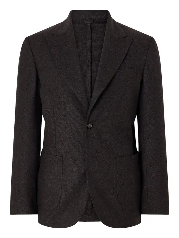 DE PETRILLO Faro Wool And Cashmere-blend Blazer - Blue