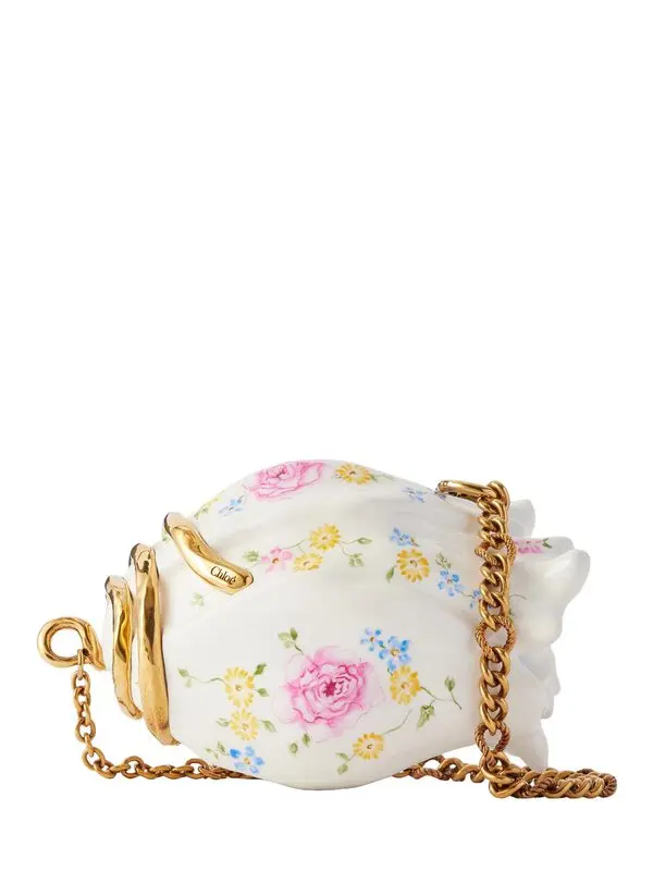 Chloé Souvenir Treasures Floral-print Resin Shoulder Bag - Pink