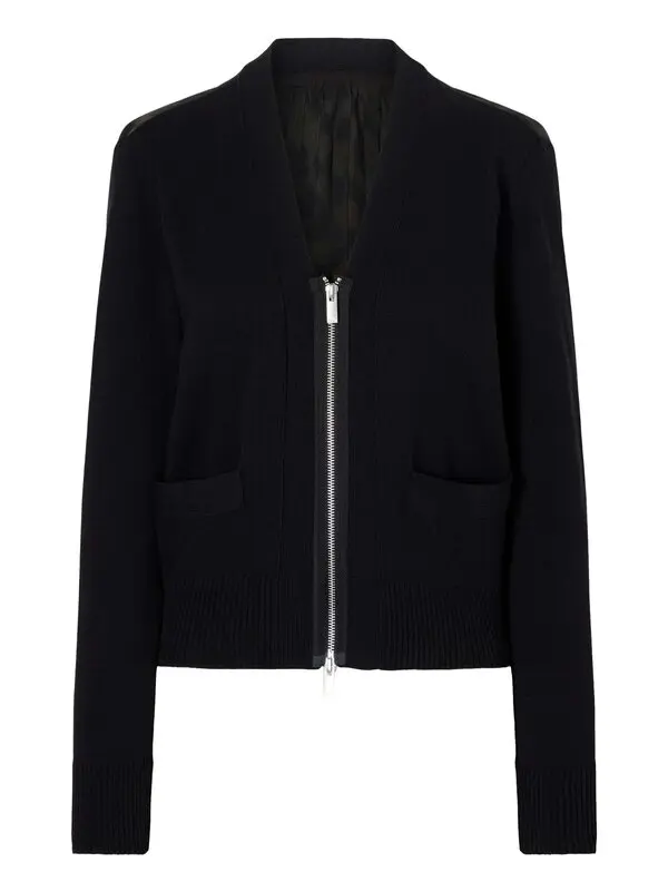 Sacai Cotton-blend Zip-up Cardigan - Multi