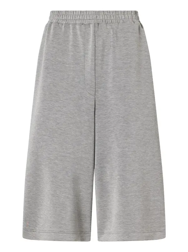 Tibi Feather Weight Jersey Shorts - Gray