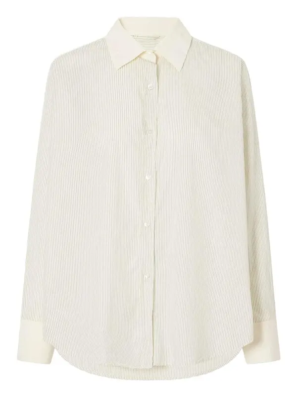 MFPEN Inquiry Striped Cotton Shirt - Cream