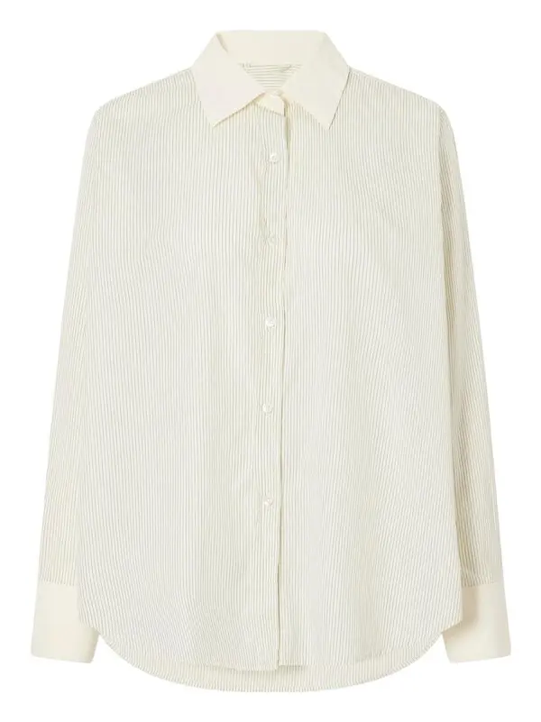 MFPEN Inquiry Striped Cotton Shirt - Neutrals