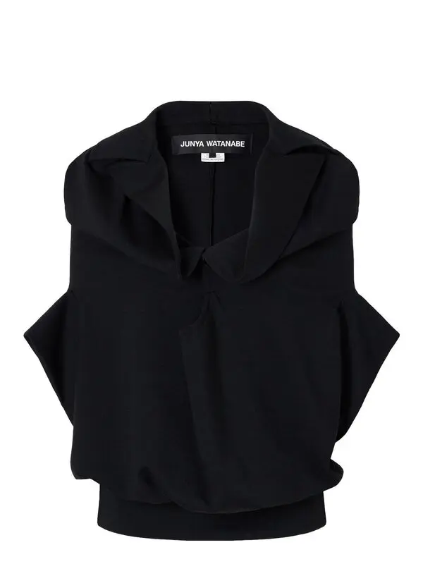 Junya Watanabe Wool-blend Blouse - Black
