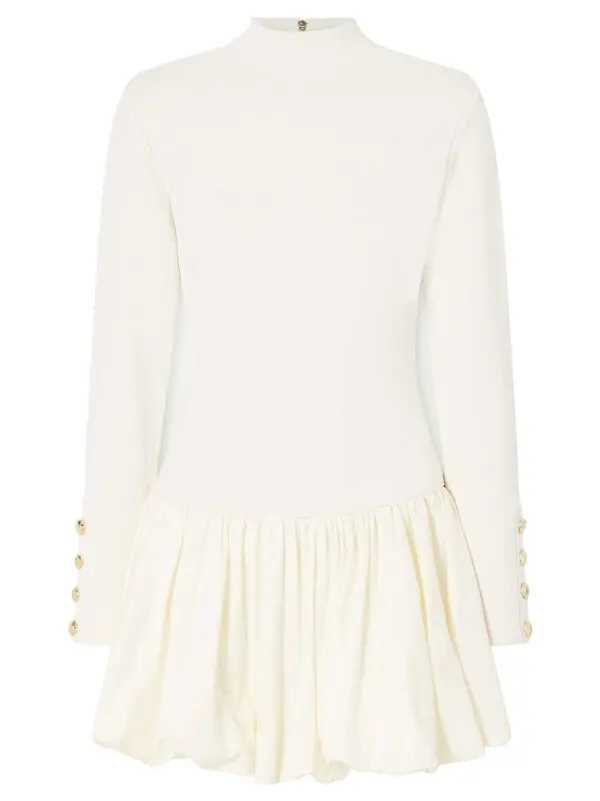 Aje Elodi Crepe Mini Dress - Cream
