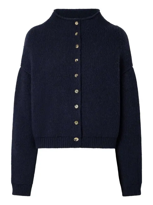 Khaite Marjorie Cashmere Cardigan - Navy