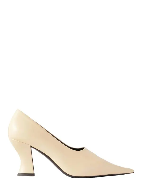 Khaite Colleen 75 Leather Pumps - Neutrals
