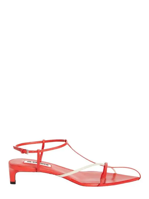 JIL SANDER Cage Sandals - Red