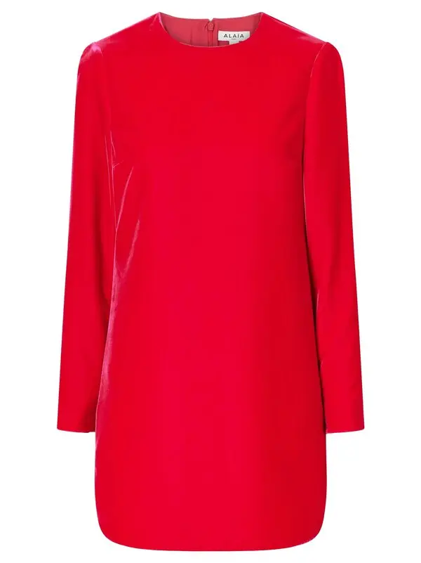 Alaïa Velvet Mini Dress - Fuchsia