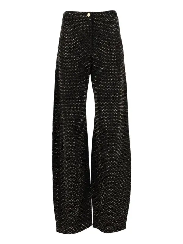 Elisabetta Franchi Ballon Embellished Jeans - Black