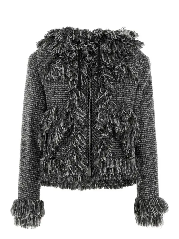 Sacai Long-sleeve Casual Jacket - Grey