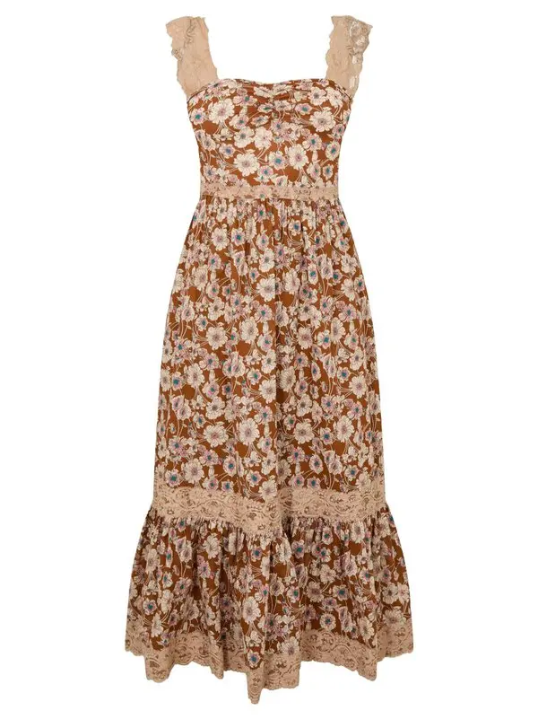 Gucci Vintage Floralprint Midi Slip Dress - No
