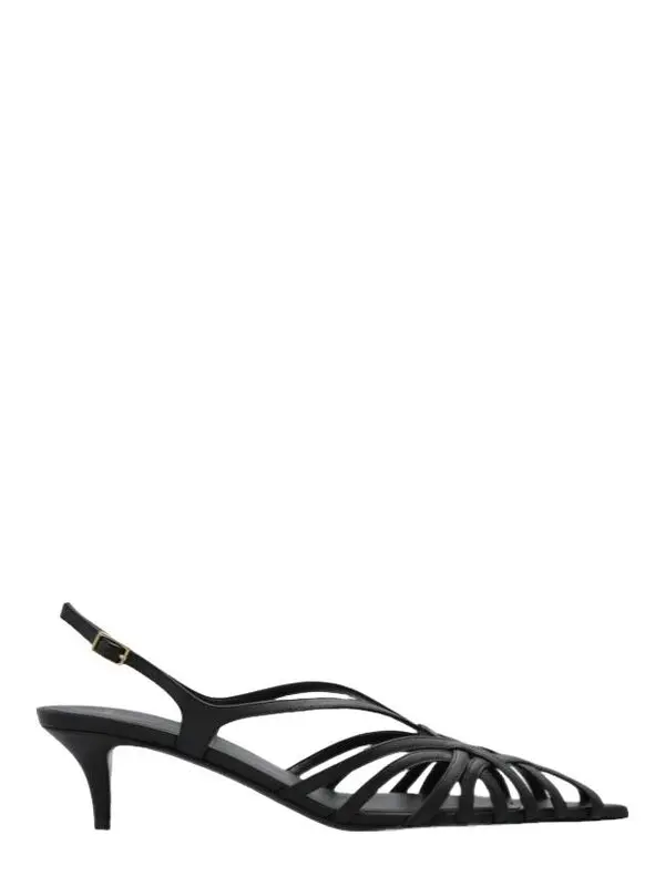 Balmain Pointed-toe High-heeled Sandals - Black