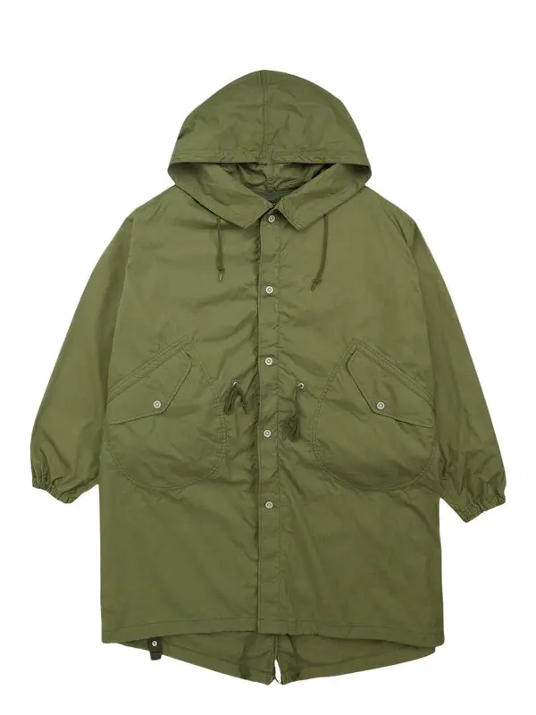 Comme Des Garçons Long-sleeved Hooded Reversible Jacket - Green