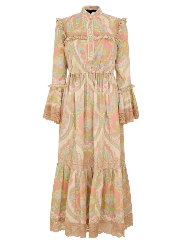 Gucci Vintage Paisleyprint Maxi Dress - No