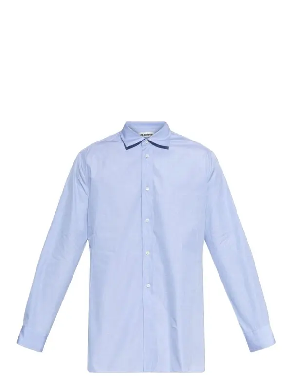 JIL SANDER Loose Fit Long Sleeve Shirt - Light Blue