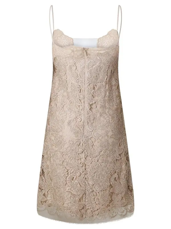Gucci Florallace Slip Mini Dress - No