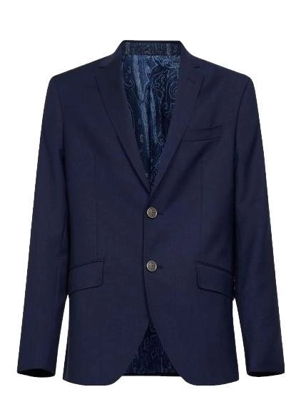 Etro Single-breasted Tailored Blazer - Blue