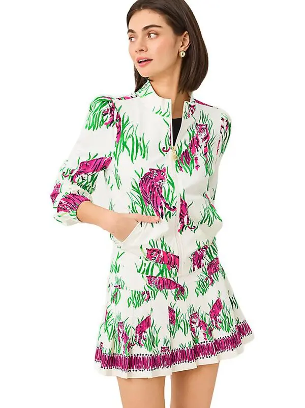 Lilly Pulitzer® Upf 50+ Luxletic Noelani Jacket In Roomier Fit - Coconut