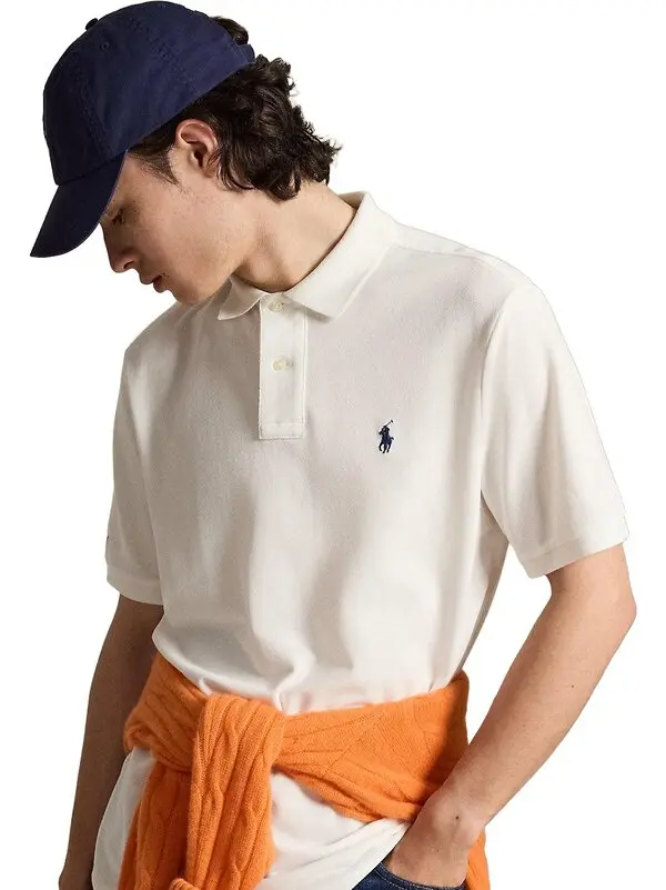 Ralph Lauren Us Open Mesh Polo Shirt - White