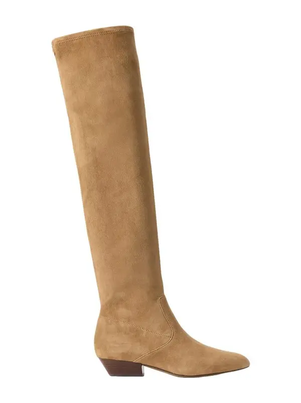 Ralph Lauren Weslee Sheep-suede Tall Boot - Camel