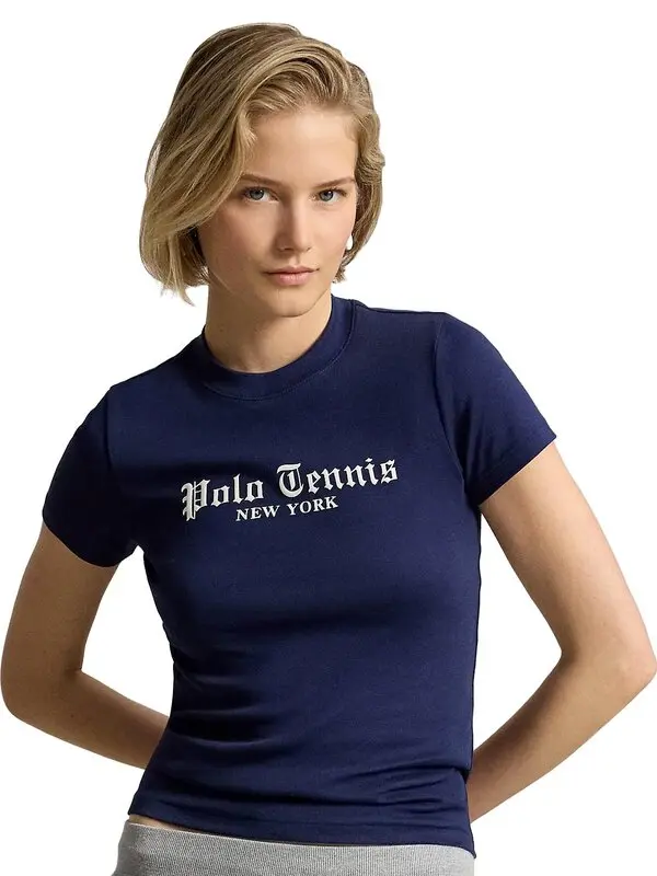 Ralph Lauren Us Open Cotton Crewneck Tee - Refined Navy
