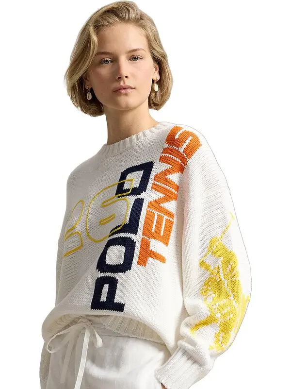 Ralph Lauren Us Open Graphic Logo Cotton Sweater - Nevis Multi
