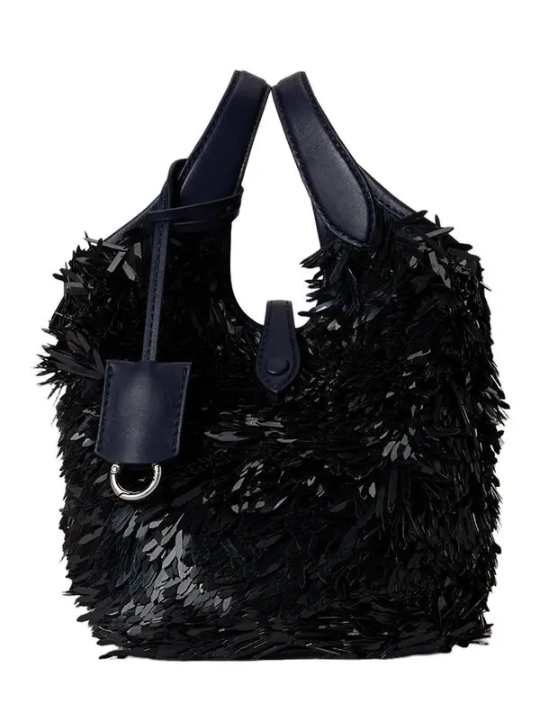 Ralph Lauren Polo Play Beaded Tote & Crossbody - Deep Iris