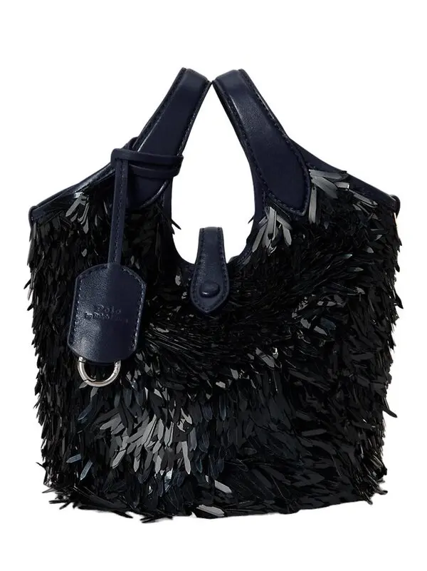 Ralph Lauren Polo Play Beaded Tote & Crossbody - Deep Iris