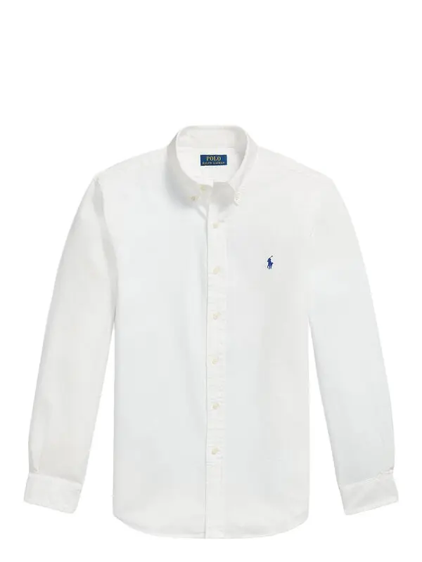 Ralph Lauren Classic Fit Oxford Shirt - White/blue