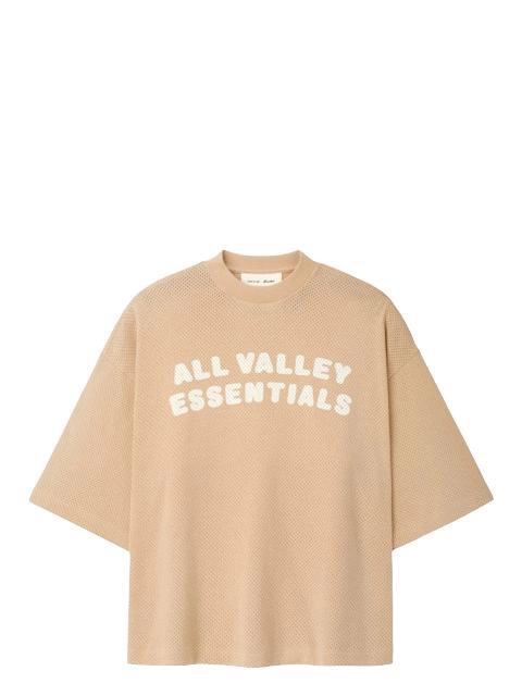 Fear Of God Essentials Sport Mesh Merch Tee Shirt - Ginger