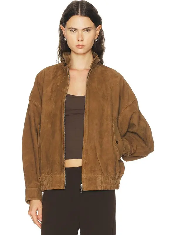 AGOLDE Blair Jacket In Brown - Pecan