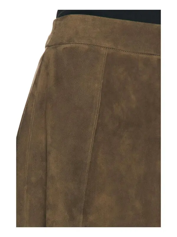 Jenni Kayne Suede Wolfe Skirt - Olive