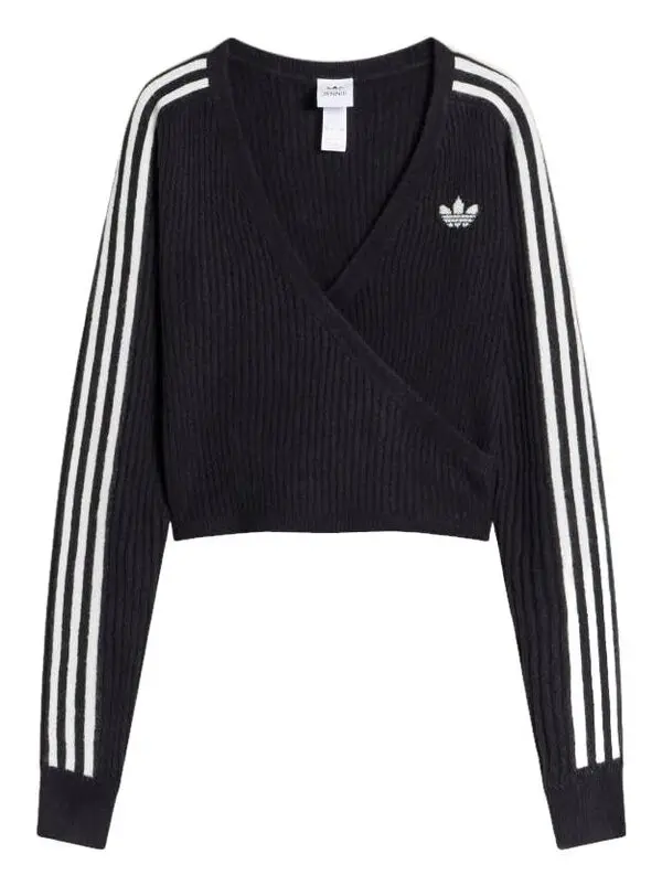 Adidas X Jennie Knit Wrap Cardigan - Black