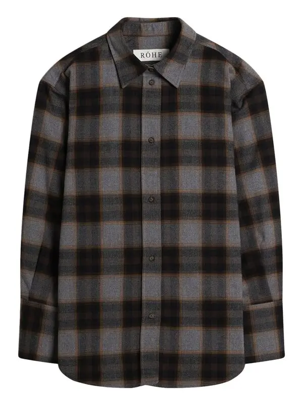 RÓHE Flannel Check Overshirt - Winter Check