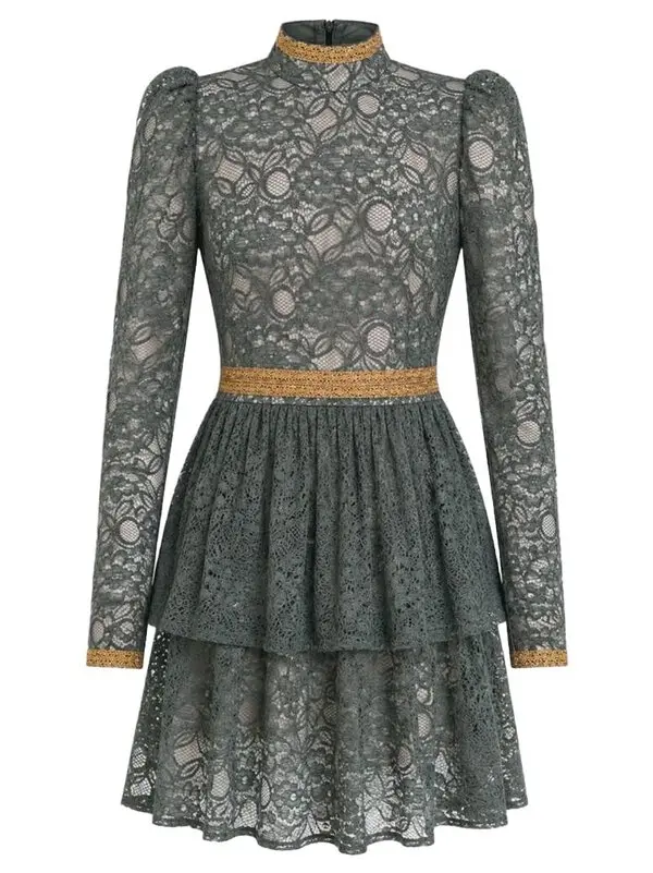 MANDARANO Siena Lace Dress - Green