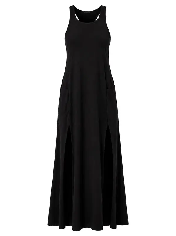 YOGI8APPAREL New Maxi Racer Back Dress - Black