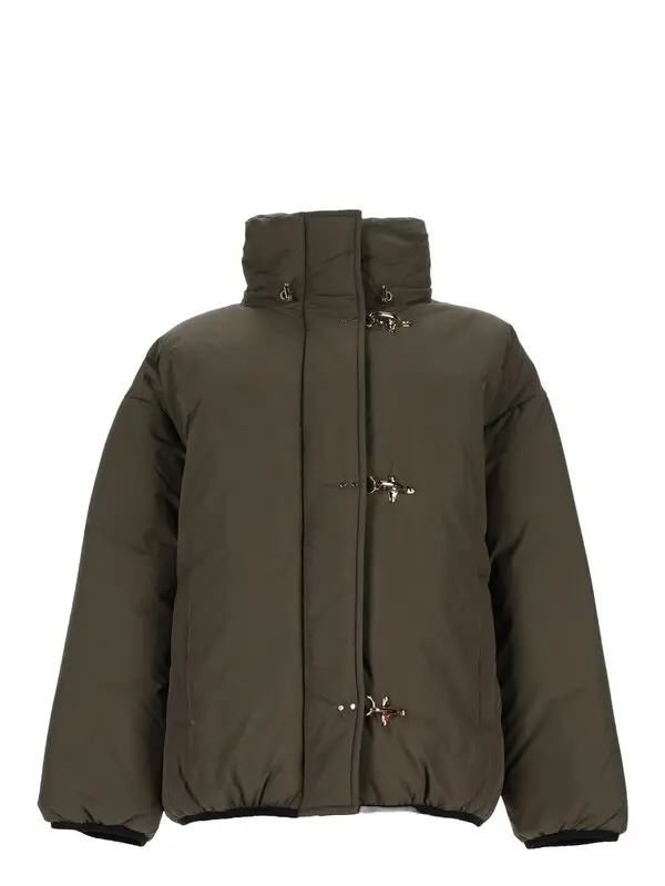FAY Giacca Bomber 3 Ganci - Green