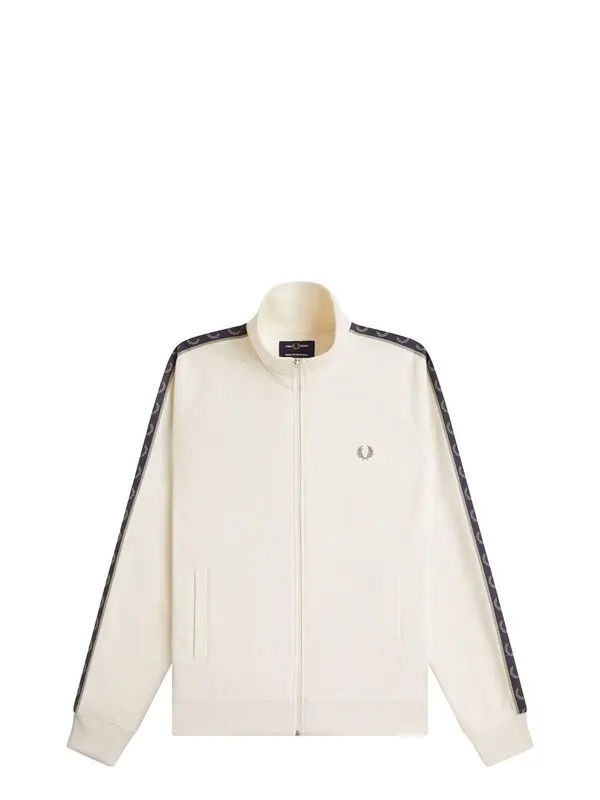Fred Perry Felpa Tracksuit Con Logo E Zip - Ivory