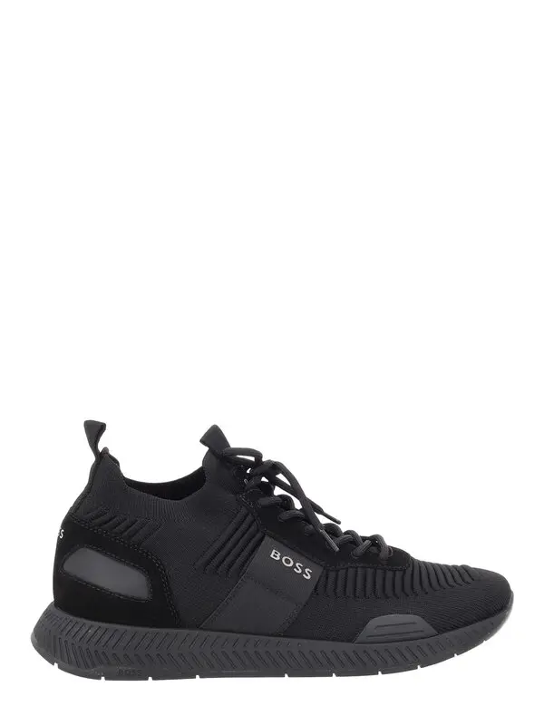 BOSS Sneaker "titanium Runn" Con Logo - Black