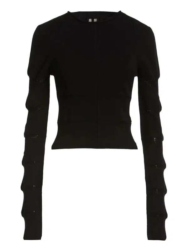 Rick Owens Minimalist Long-sleeve Knit Top - Black