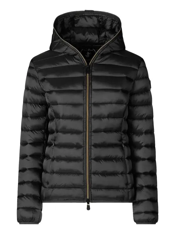 SAVE THE DUCK Hooded Puffer Jacket - Black