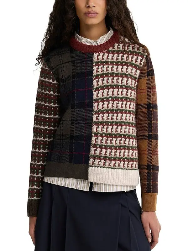 Barbour Ashford Patchwork Crewneck Sweater - Multi