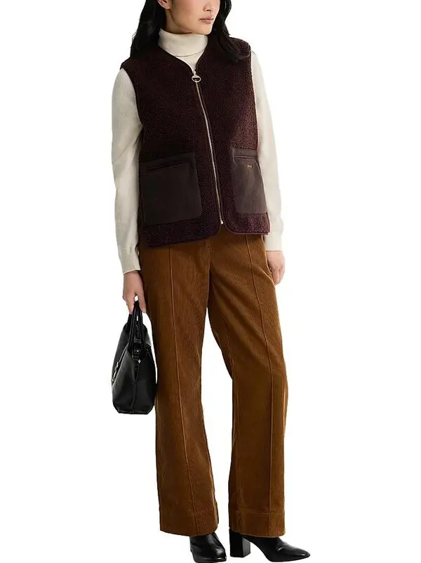 Barbour Bainford Fleece Vest - Fig