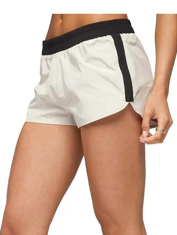 EDIKTED Emrie Stripey Nylon Shorts - Stone