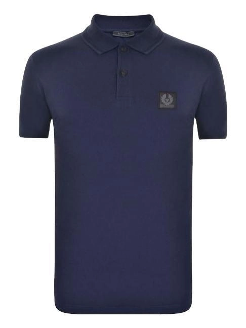 Belstaff Cotton Pique Polo - Blue